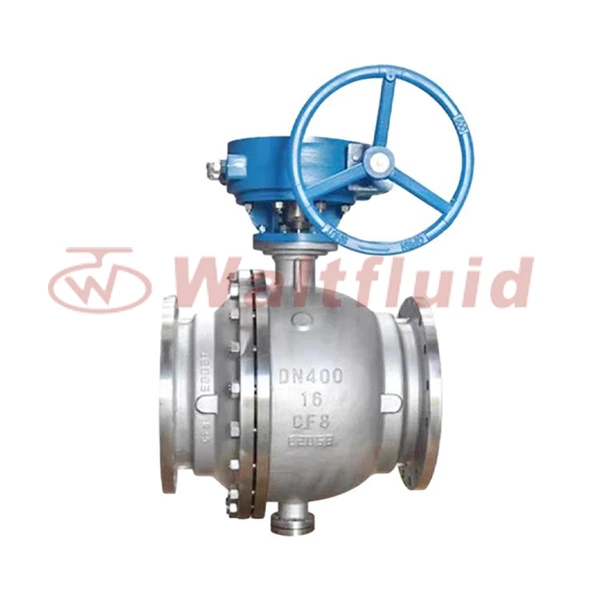 Q347f-16p Q347f-25p DN200 Trunnion Stainless Steel 304 Steam Control Ball Valve - WENZHOU ...